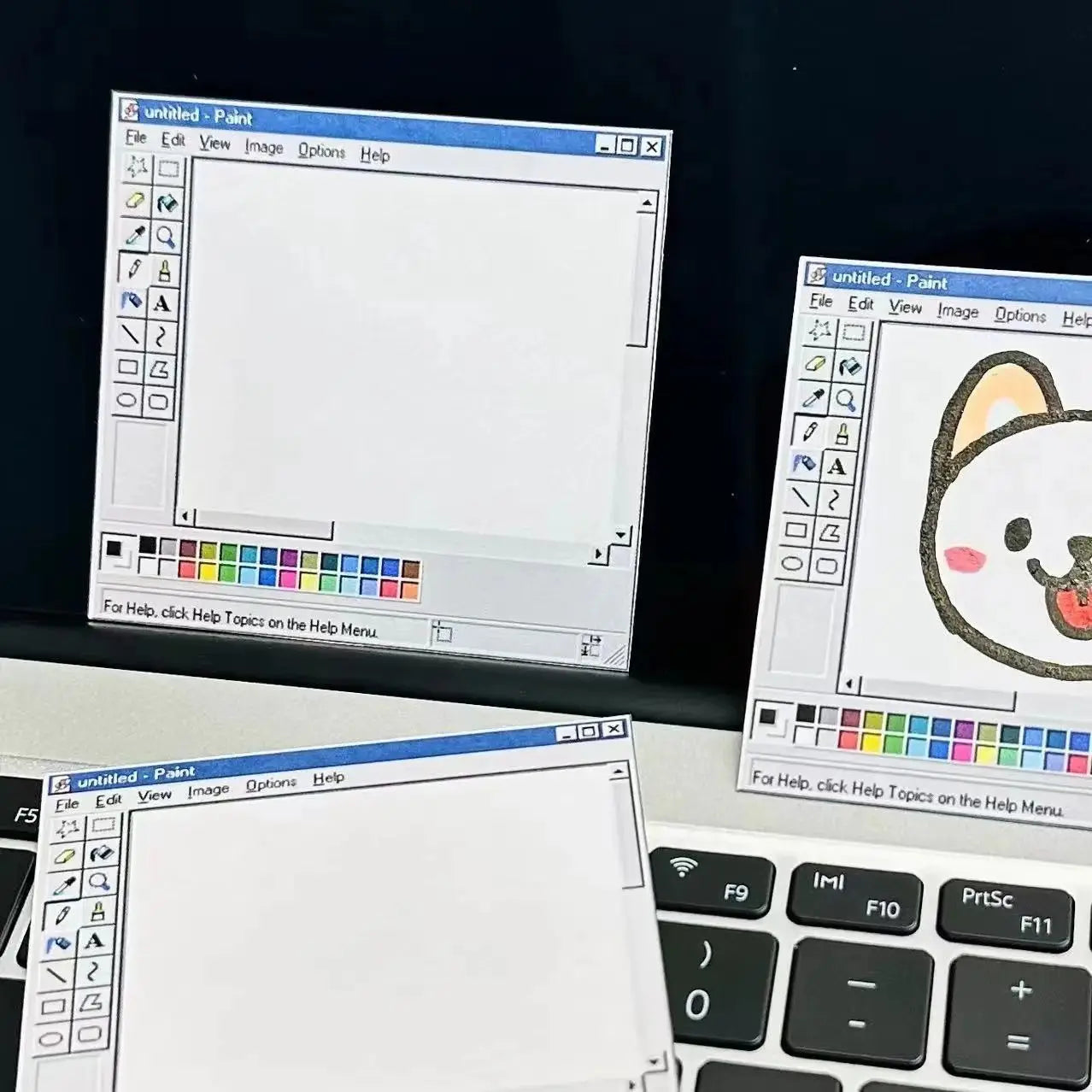 50-Page Retro Computer Drawing Tools Pattern Notepad Classic Design, M ...